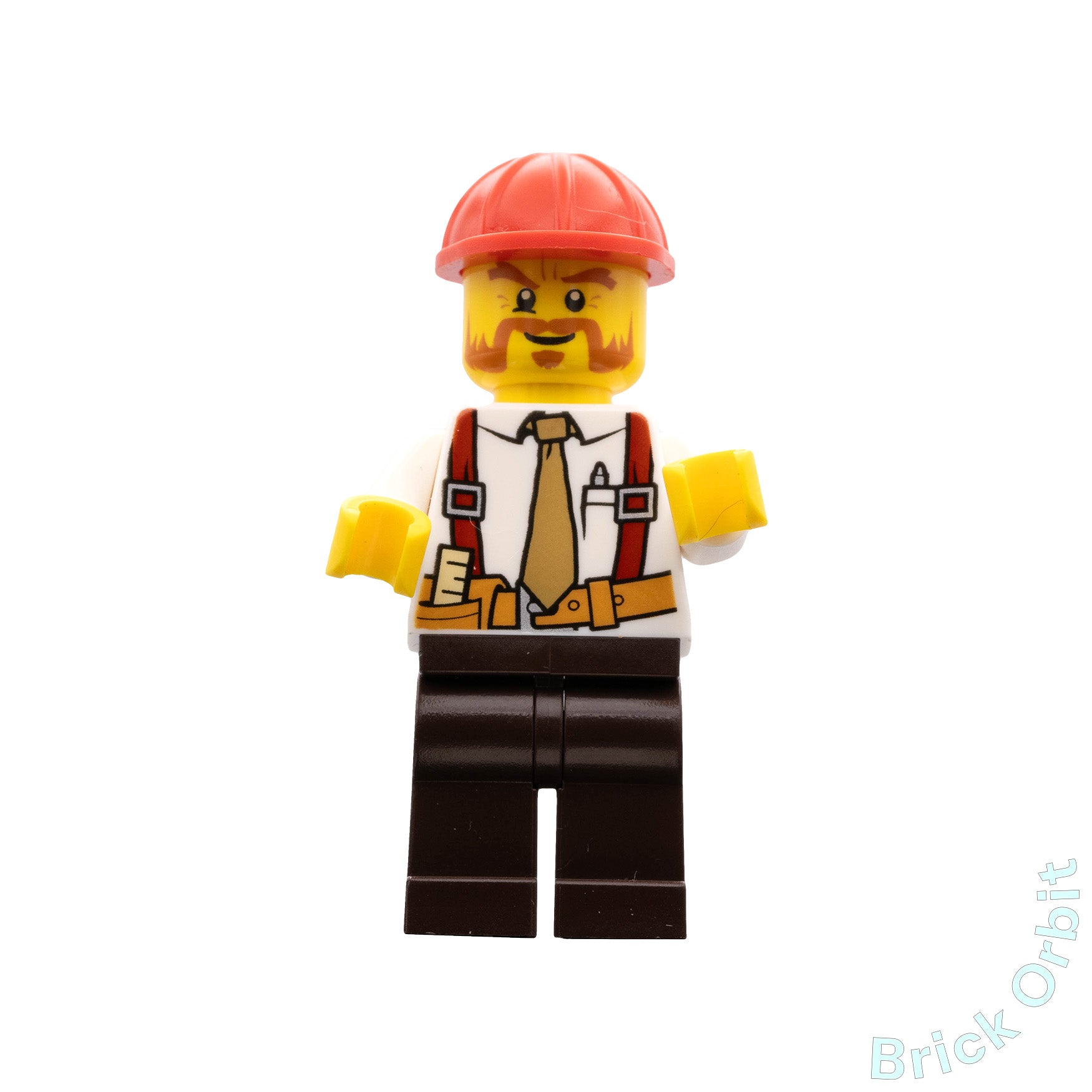 CONSTRUCTION FOREMAN (cty0529) - City - Used LEGO® Minifigure – Brick Orbit